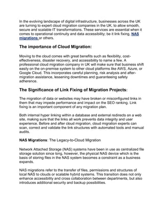 Integrated IT Solutions UK Cloud Migration, Link Fixing, and NAS ...