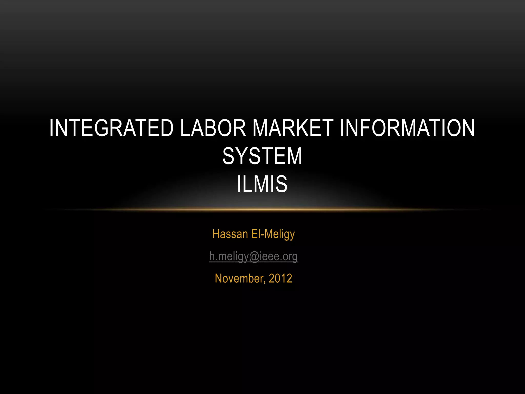 Integrated labor market information system | PPTX