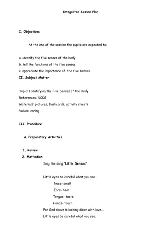 Integrated lesson plan (2) | PDF