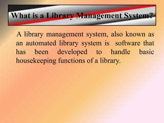 Integrated library management system | PPTX