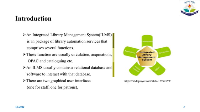 Integrated library management system | PPTX | Databases | Computer Software and Applications