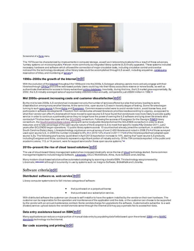Integrated library system | PDF | Free Download