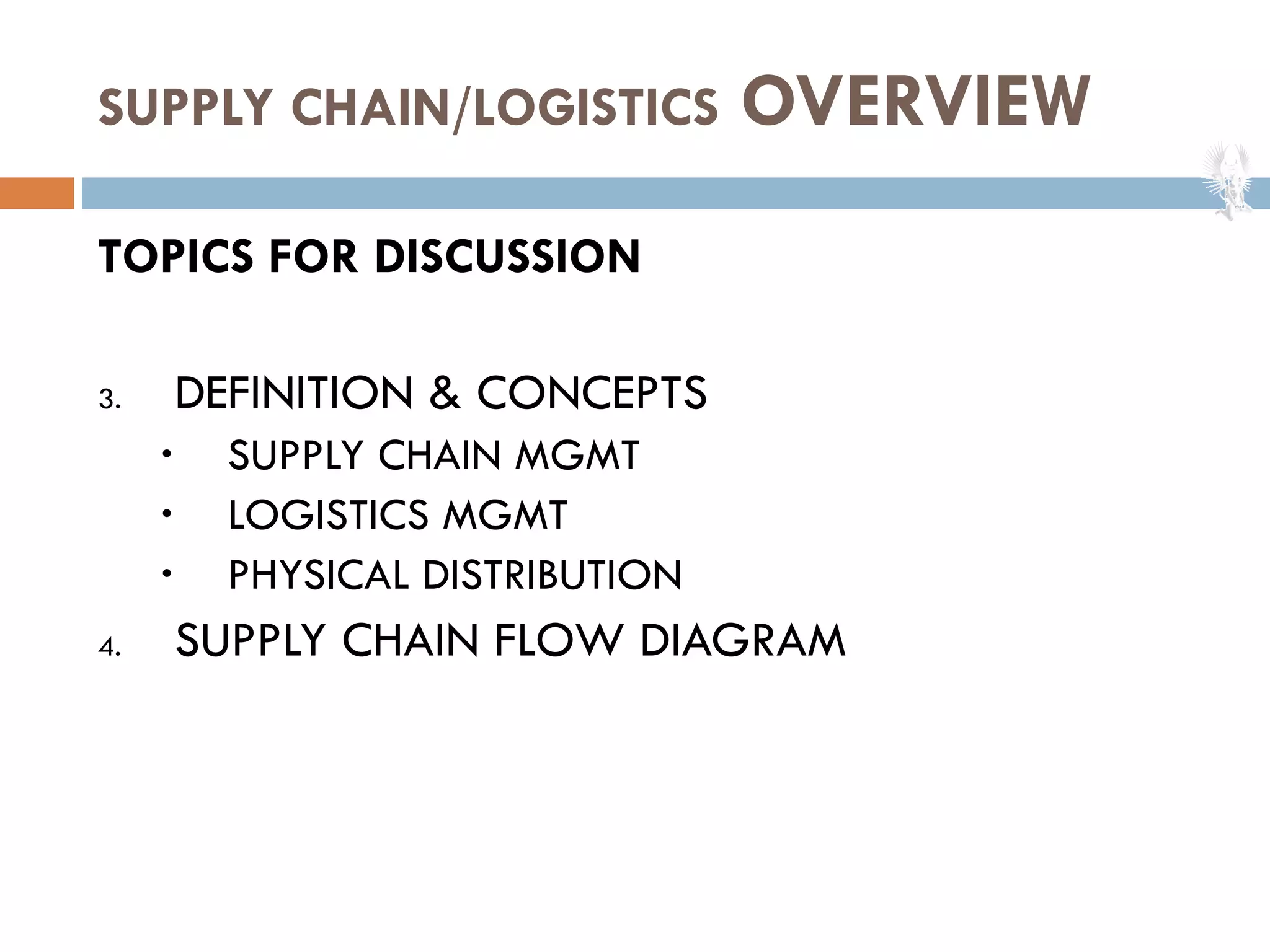 Integrated logistics and supply chain framework | PPT
