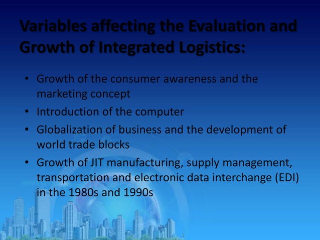 Integrated logistics management | PPTX