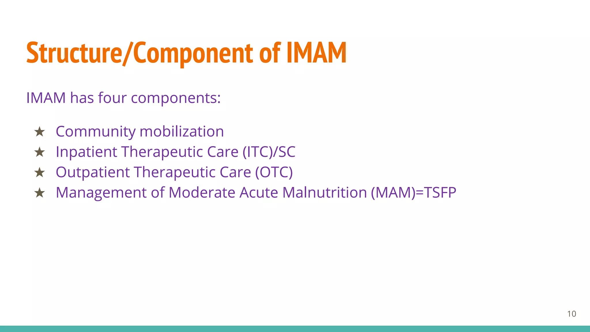 Integrated management of acute malnutrition (imam) in Nepal | PPTX