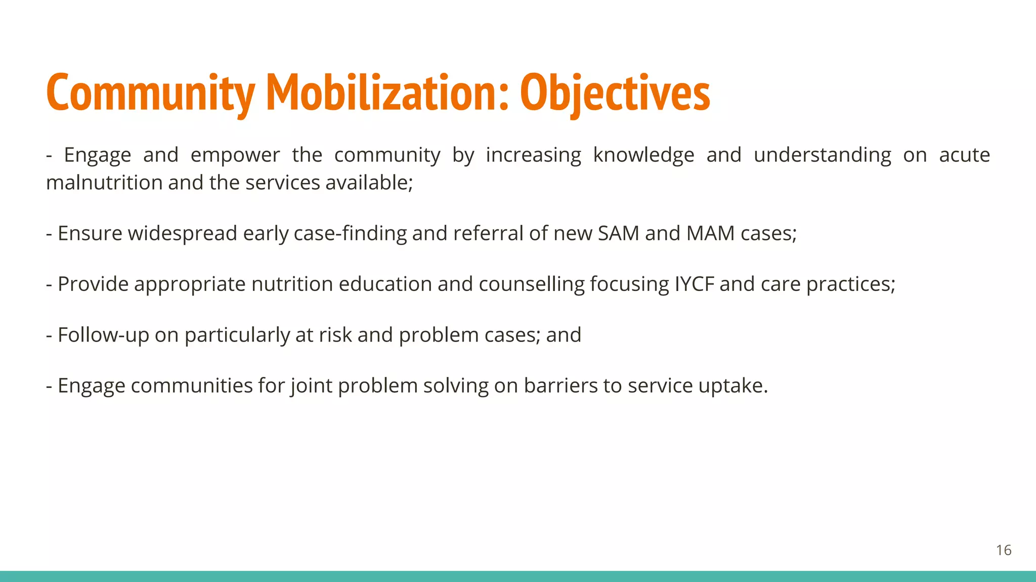 Integrated management of acute malnutrition (imam) | PPTX