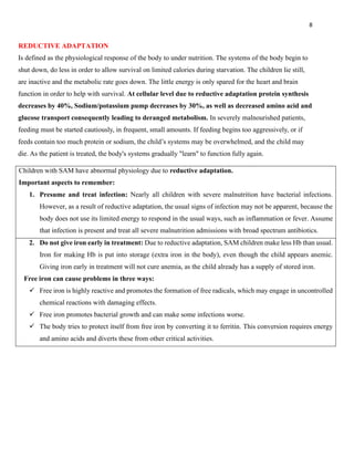 INTEGRATED MANAGEMENT OF ACUTE MALNUTRITION (IMAM) 1st EDITION NOVEMBER ...