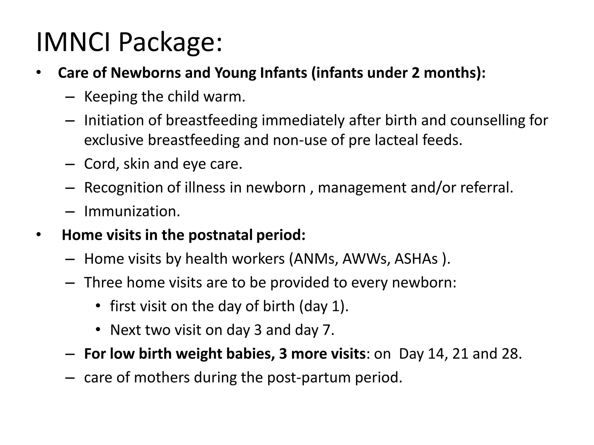 Integrated management of neonatal and childhood illness | PPTX