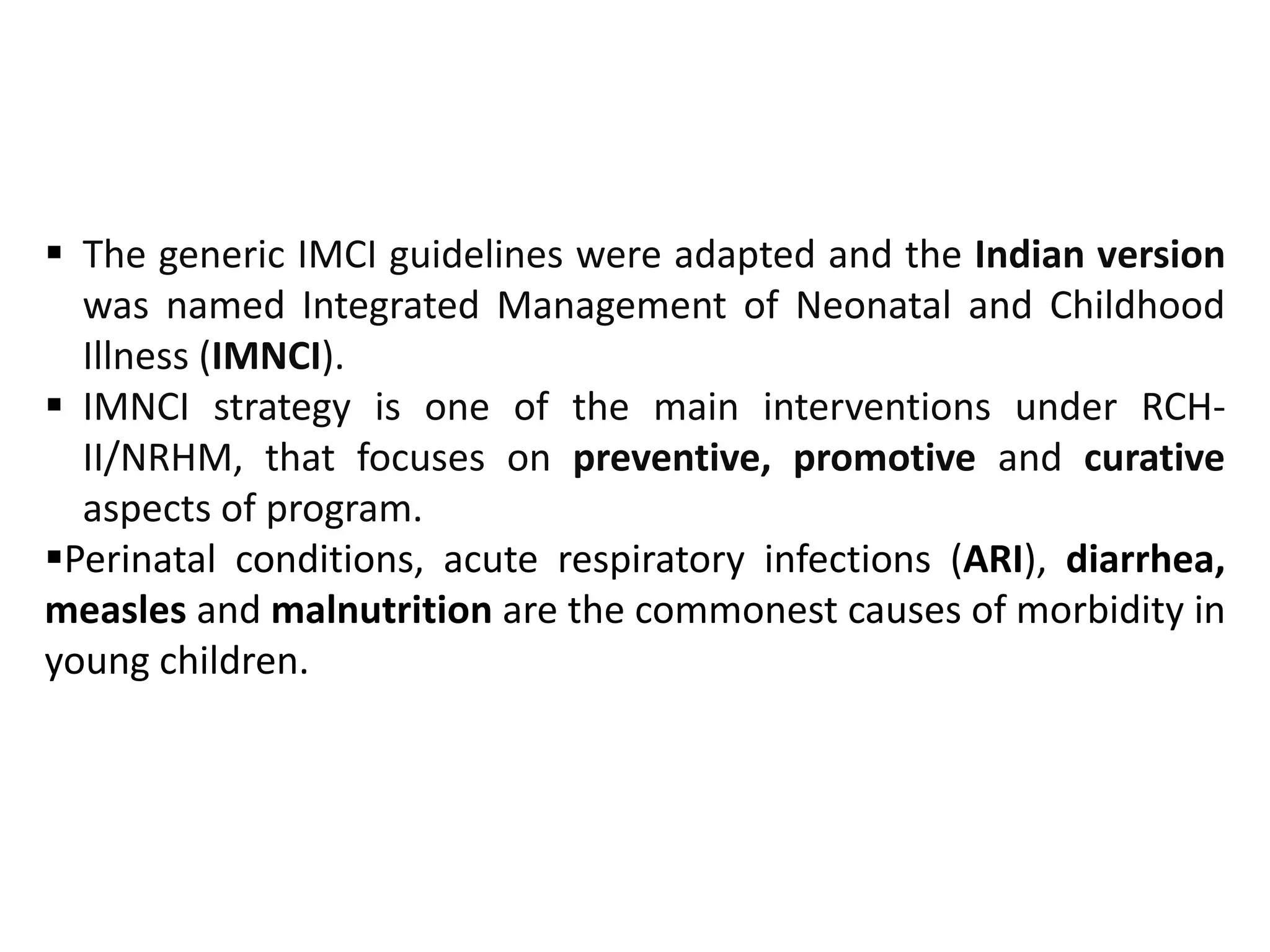 Integrated management of neonatal and childhood illness | PPTX