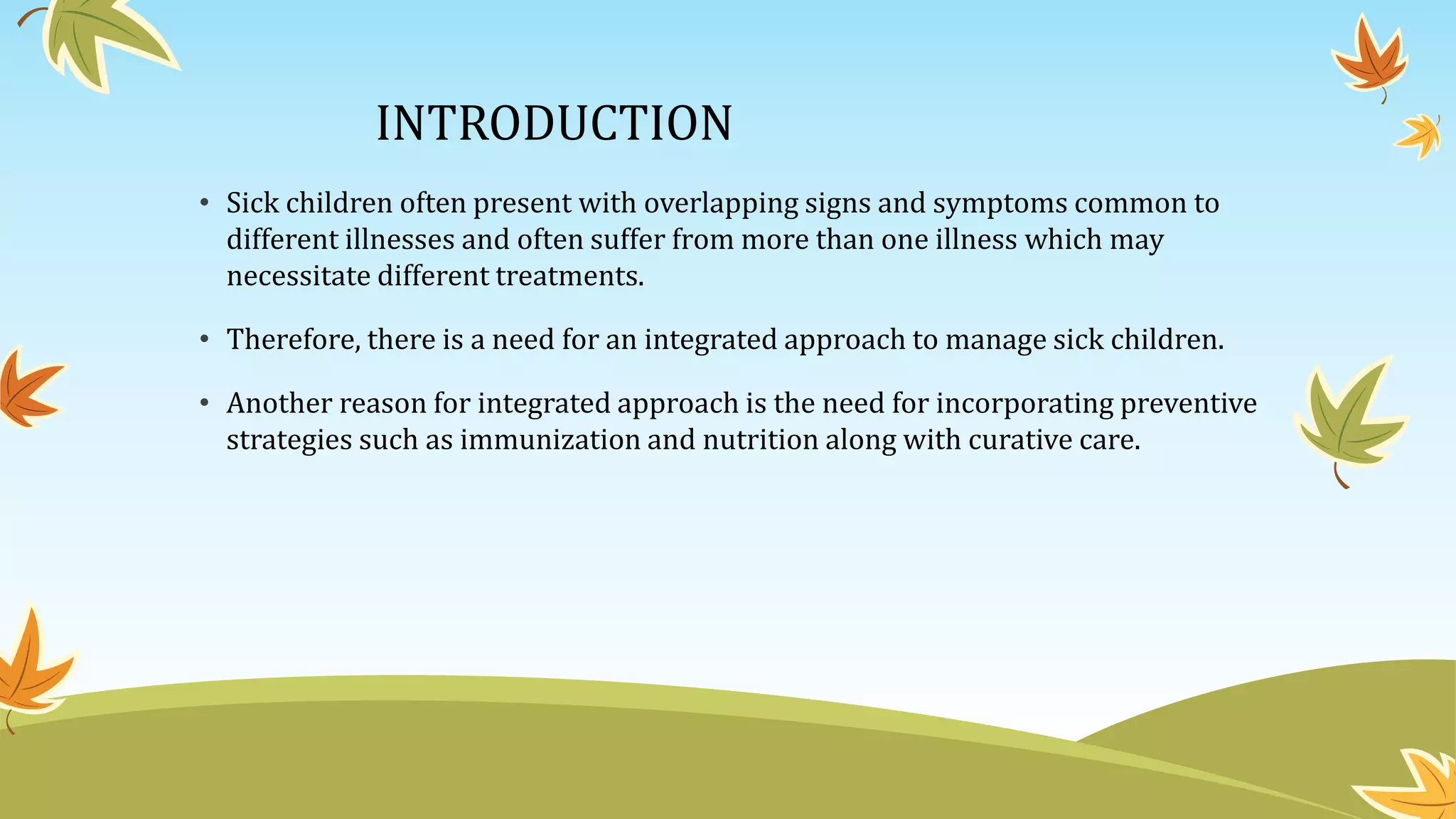 Integrated management of neonatal and childhood illness ( | PDF