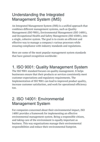 Integrated Management System for Business Processes: Simplifying ...