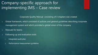 Integrated management systems | PPTX