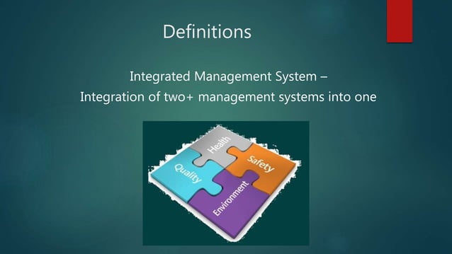 Integrated management systems | PPTX