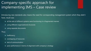 Integrated management systems | PPTX