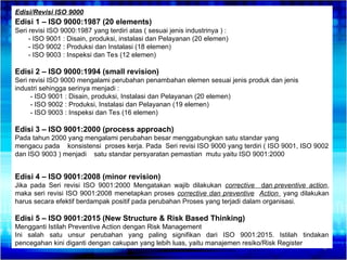 Integrated Manajemen Sistem ISO 9001;14001 General per Klausal New | PPT