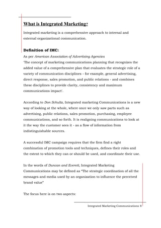 Integrated marketing communications | DOC