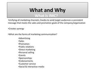 IMC Class: 8/27/13 | PPT