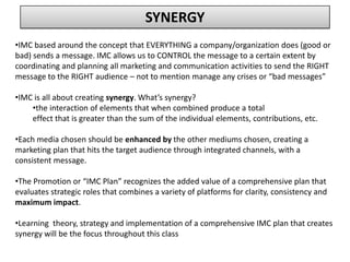 IMC Class: 8/27/13 | PPT