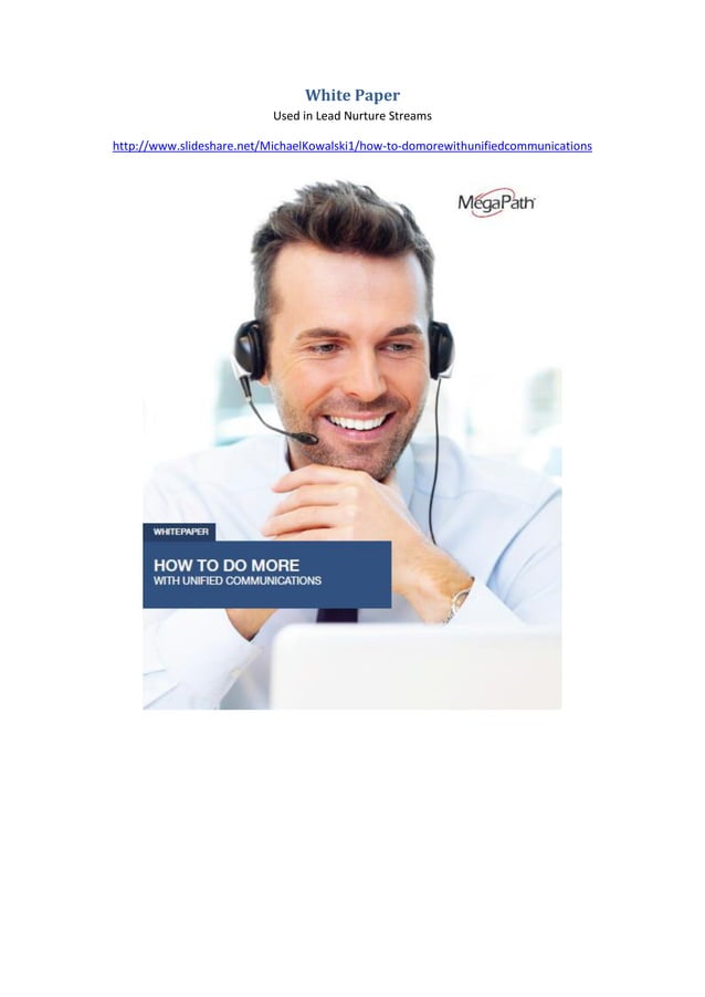 Integrated Marketing Example MegaPath One Unified Communications | PDF ...