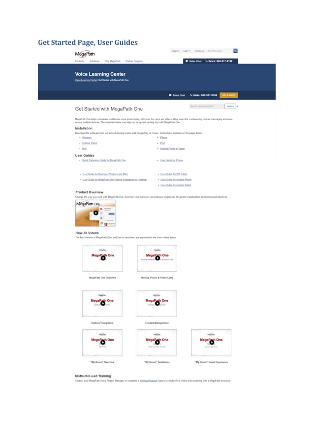 Integrated Marketing Example MegaPath One Unified Communications | PDF ...