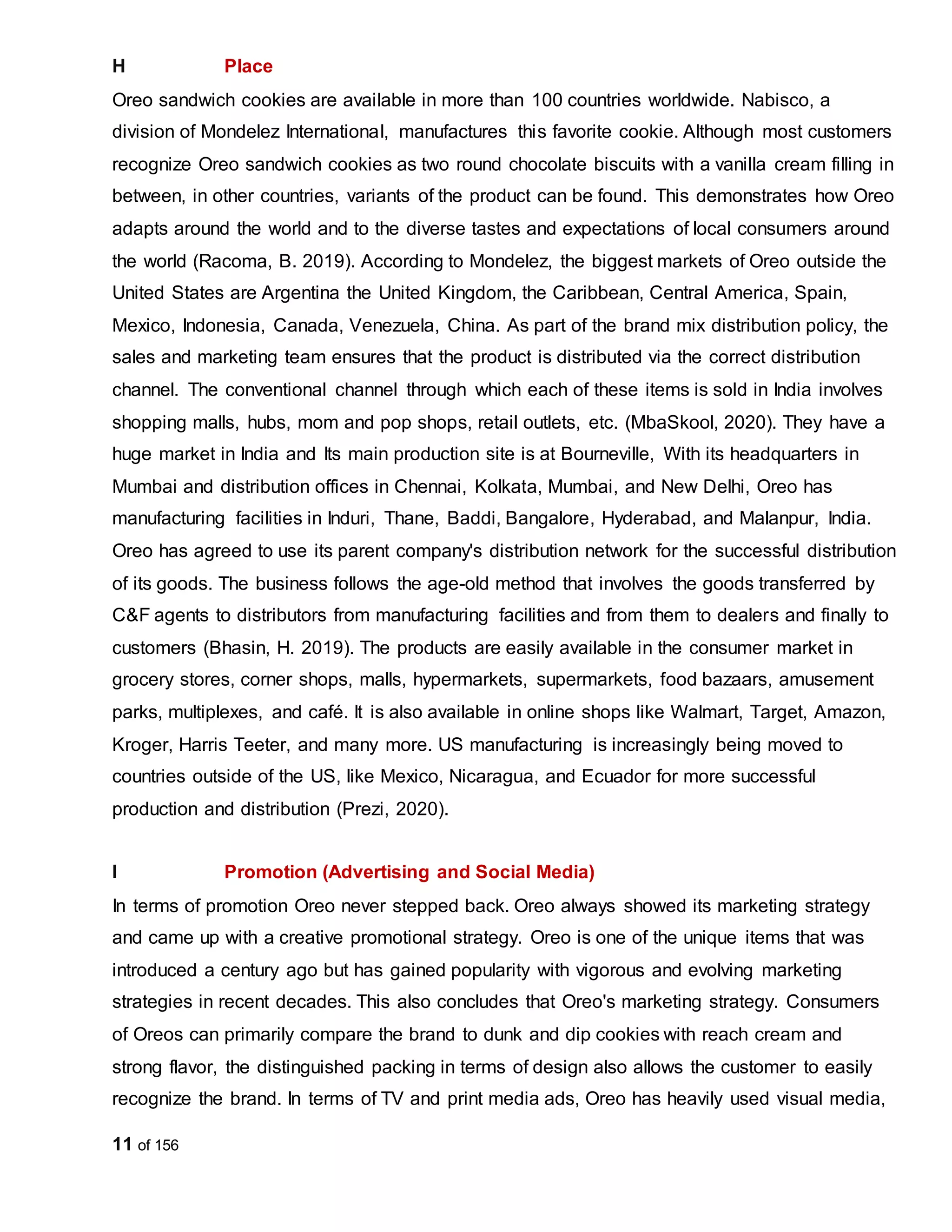 Integrated marketing plan for oreo cookies | DOC