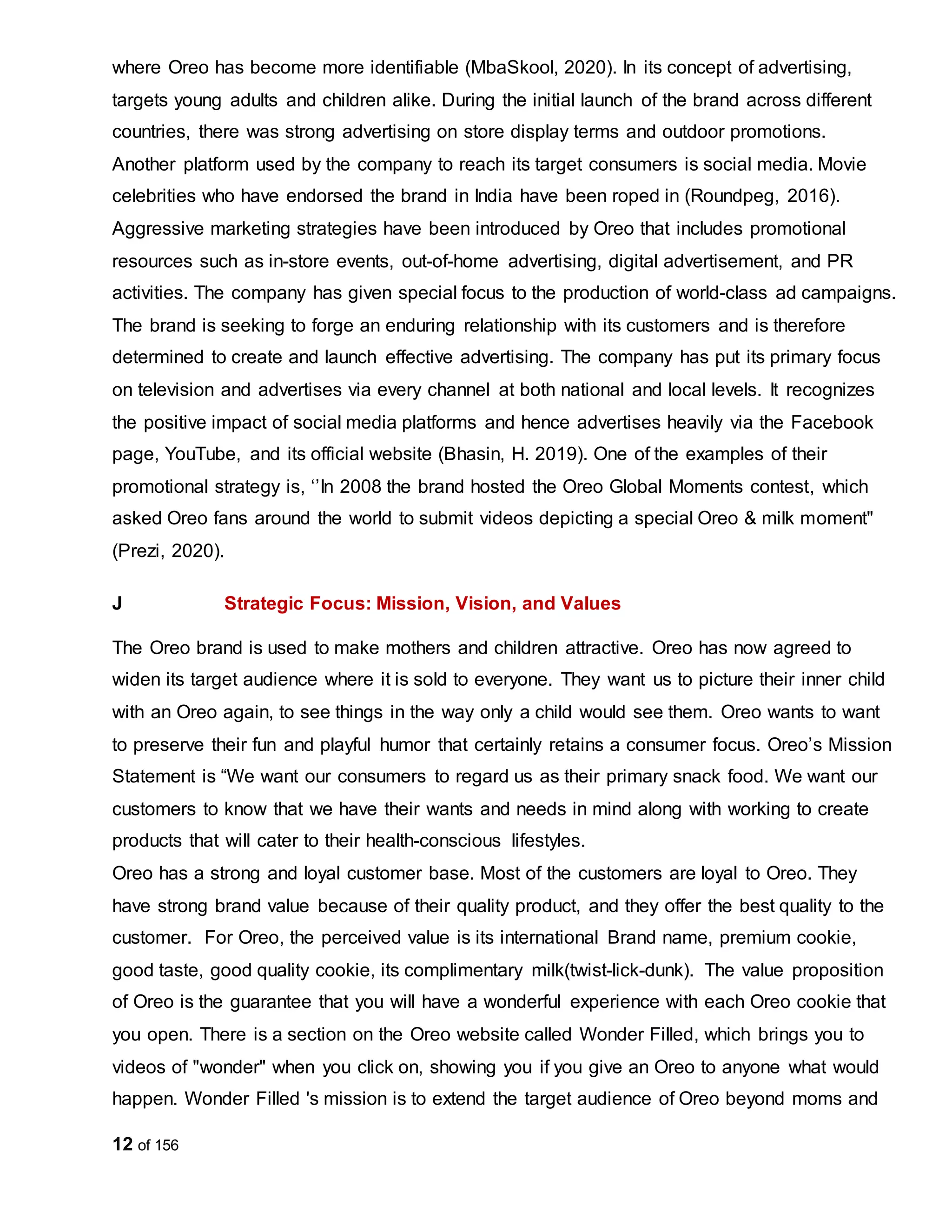 Integrated marketing plan for oreo cookies | DOC