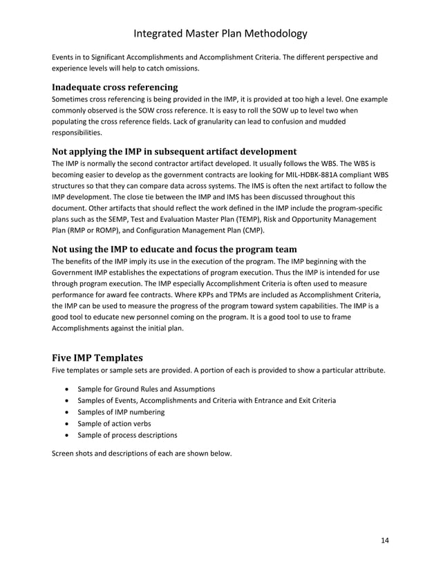 Integrated master plan methodology (v2) | PDF