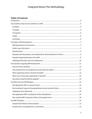 Integrated master plan methodology (v2) | PDF