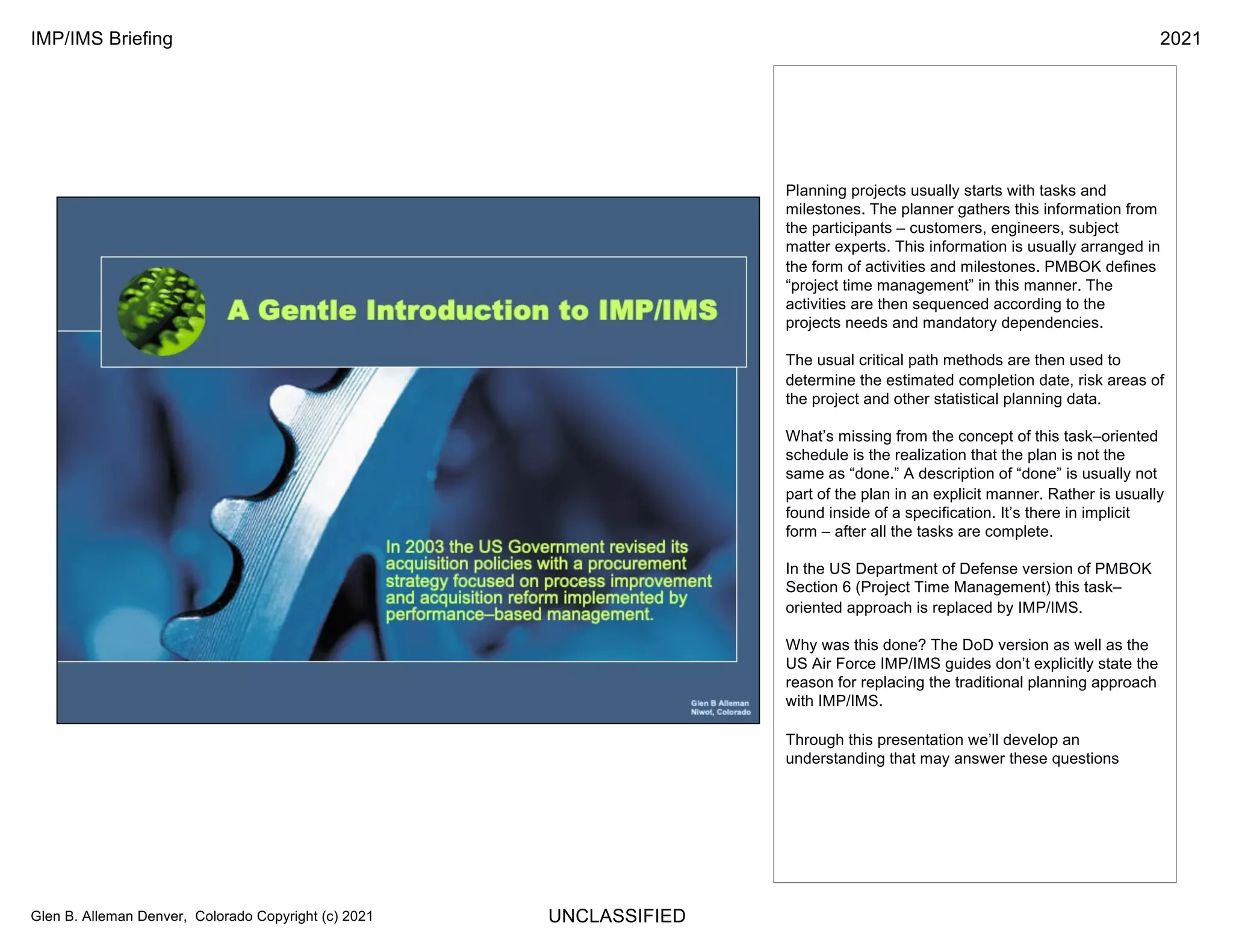 A Gentle Introduction to the IMP/IMS | PDF