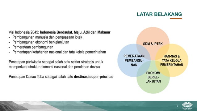 TOBA INTEGRATED MASTERPLAN | PPTX