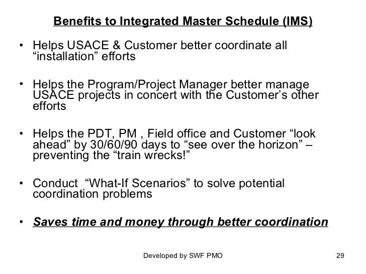 Integrated Master Schedule