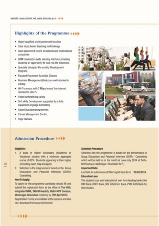 Integrated mba brochure | PDF