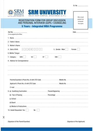 Integrated mba brochure | PDF