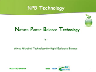 Integrated mixed msw treatment By NPB Technology | PDF