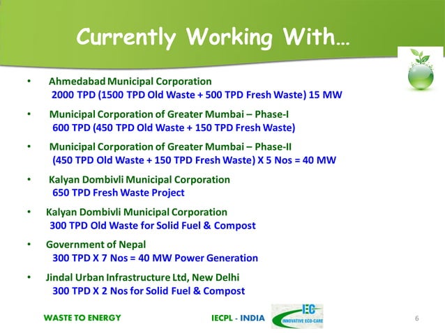 Integrated mixed msw treatment By NPB Technology | PDF | Environmental ...