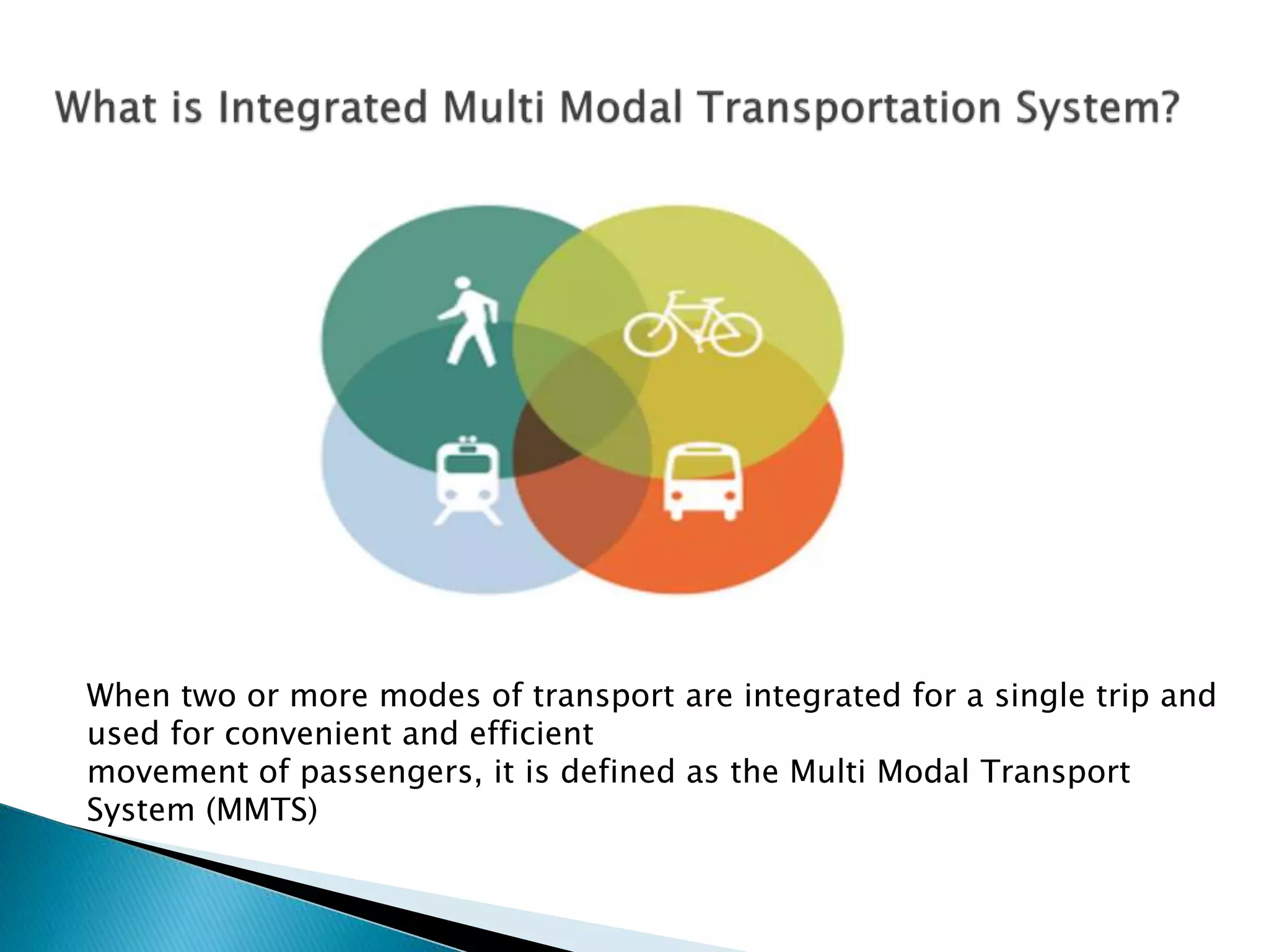 Integrated multi modal transportation system | PPTX