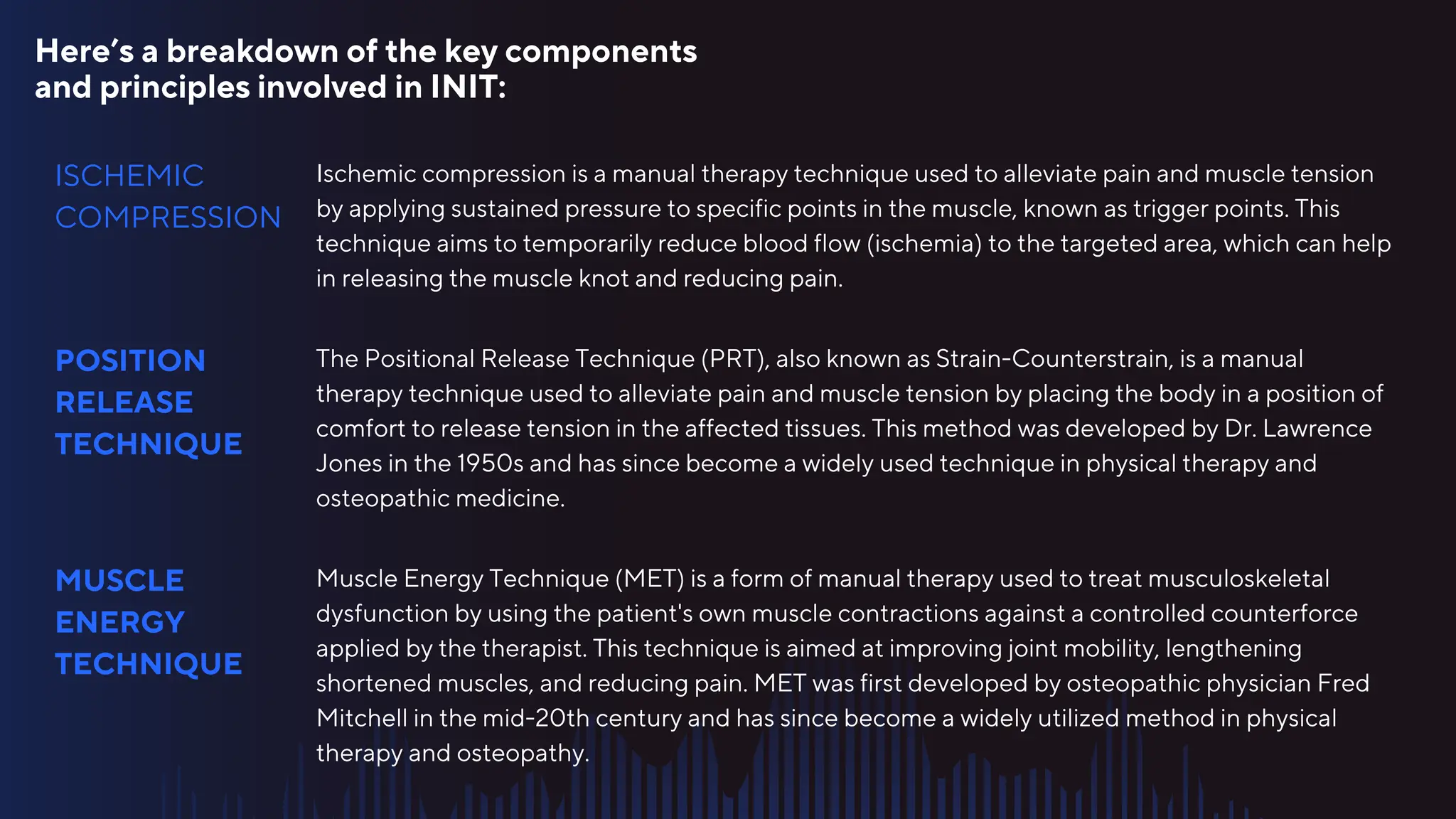 Integrated Neuromuscular Inhibition Technique (INIT) | PDF | First Aid ...
