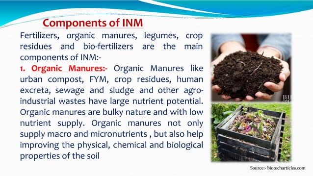 integrated nutrient management and its importance.pptx | Agriculture ...