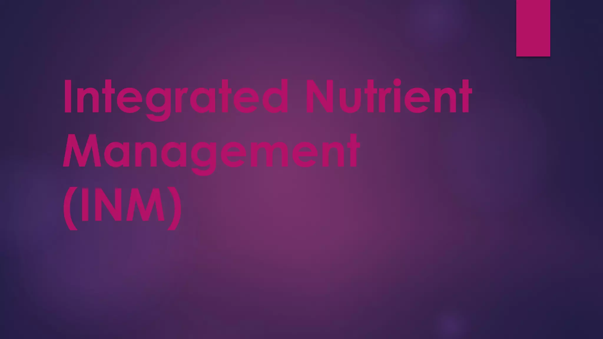 Integrated nutrient management (inm) | PDF