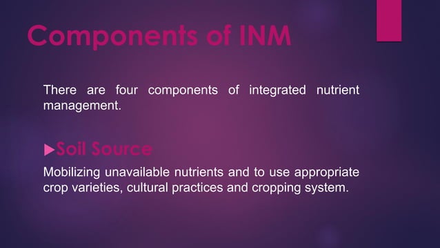 Integrated nutrient management (inm) | PDF | Agriculture | Industries