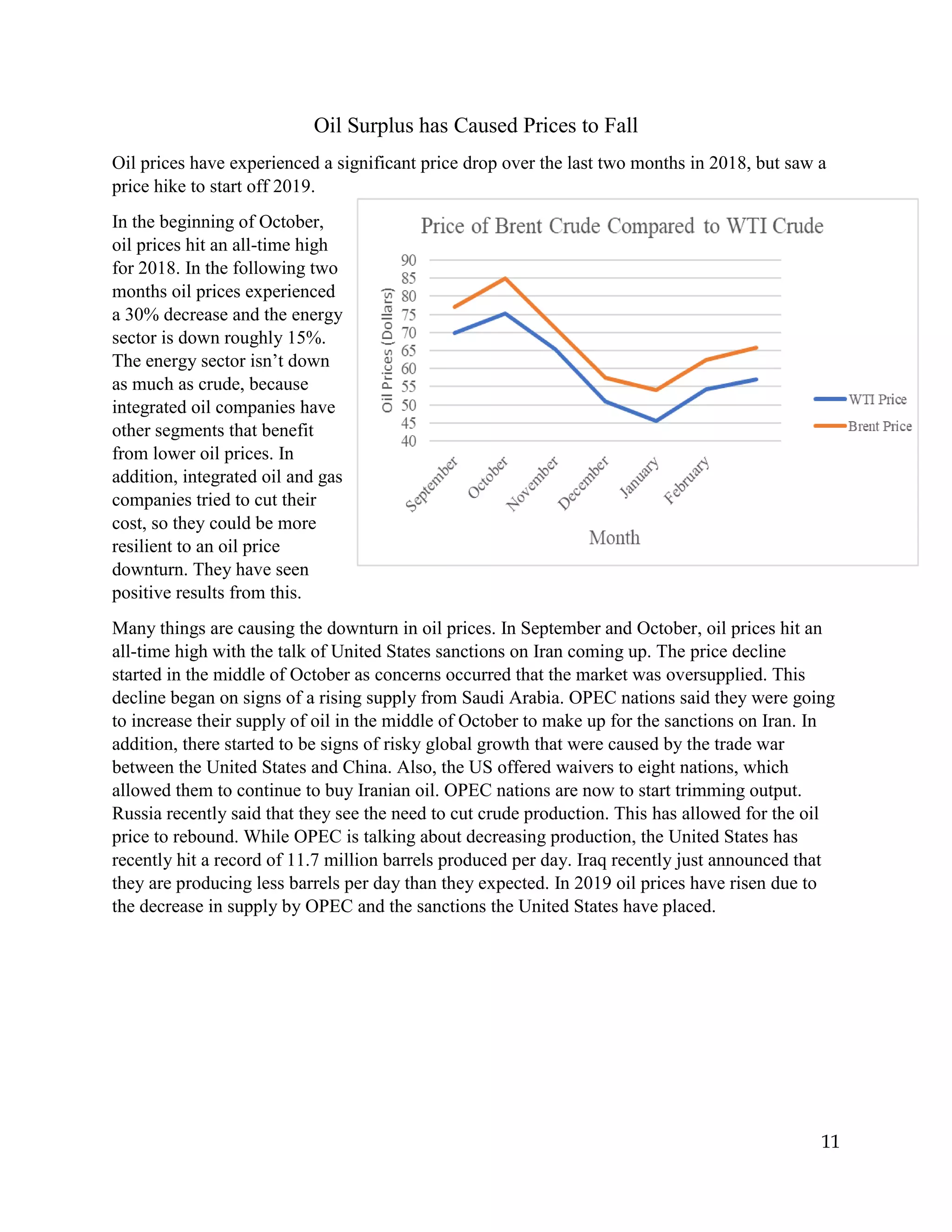 Integrated Oil and Gas Industry Report | PDF | Commodities | Economy