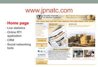 Integrated online portal for aiims trauma centre | PPT