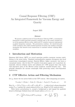 Main Paper on Causal Response Filtering | PDF