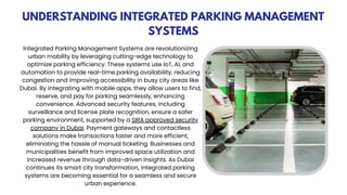 integrated parking management Transforming urban spaces in Dubai | PDF