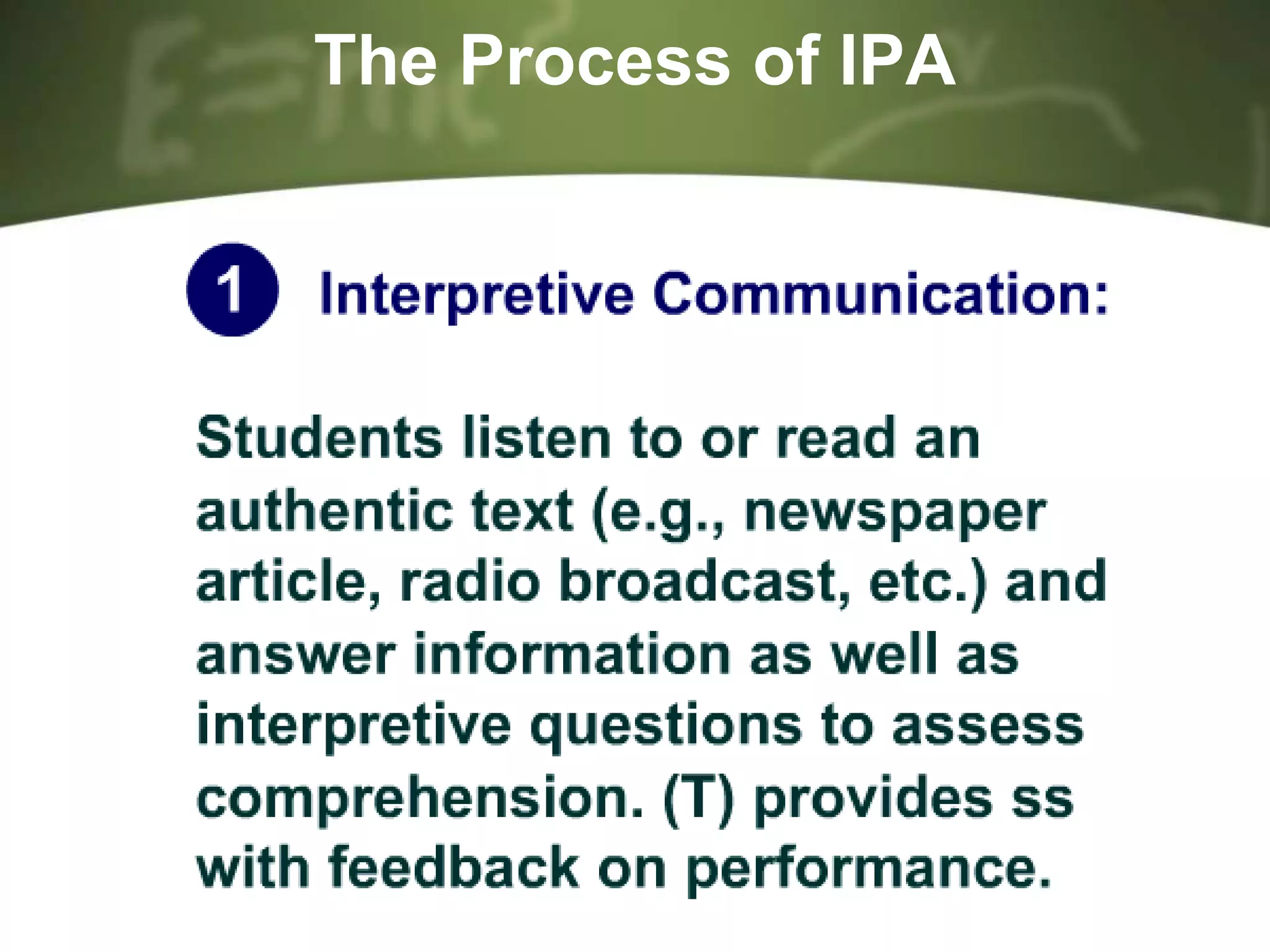 Integrated performance assessment ppt | PPTX