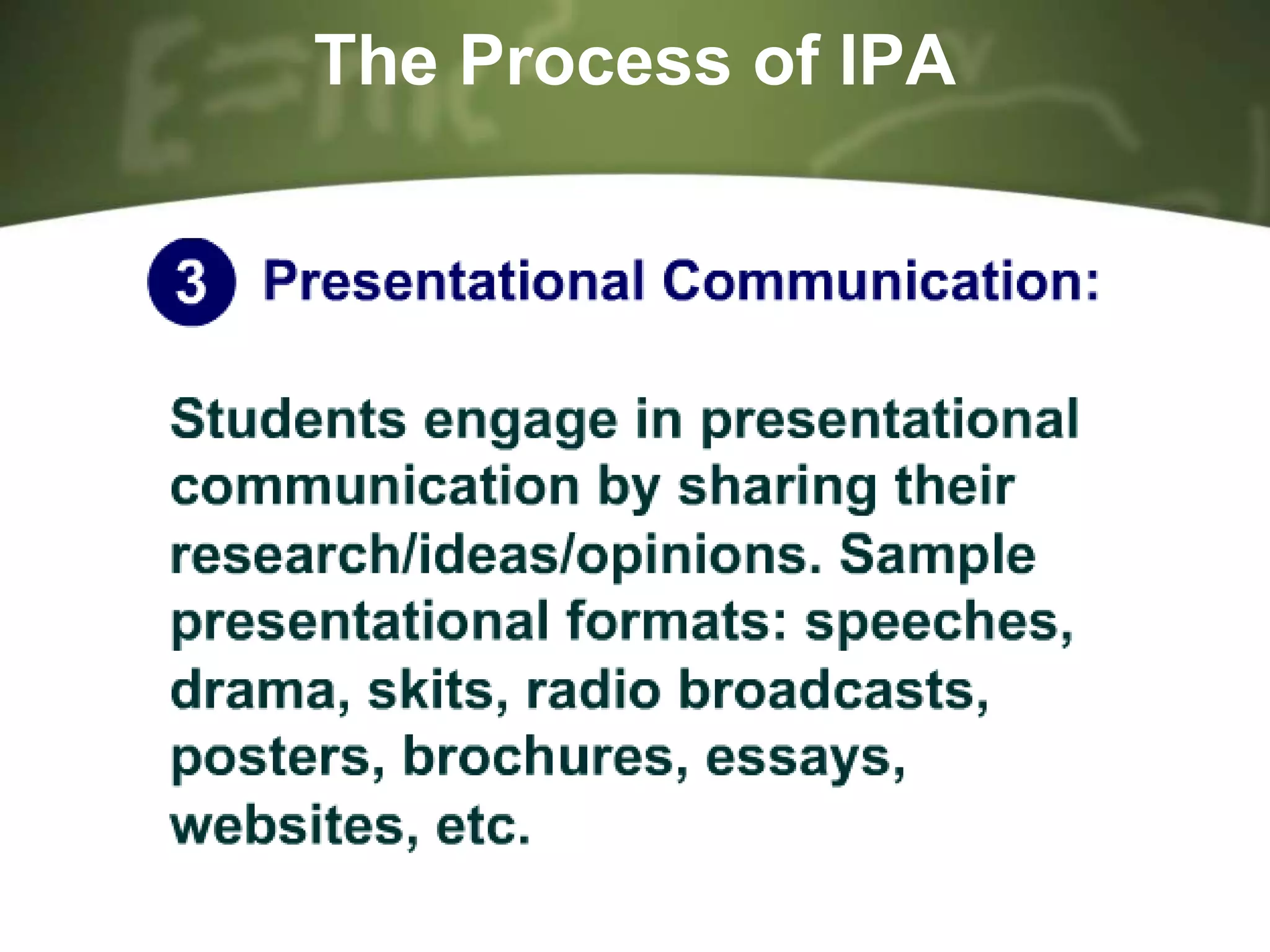 Integrated performance assessment ppt | PPTX