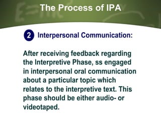 Integrated performance assessment ppt | PPTX