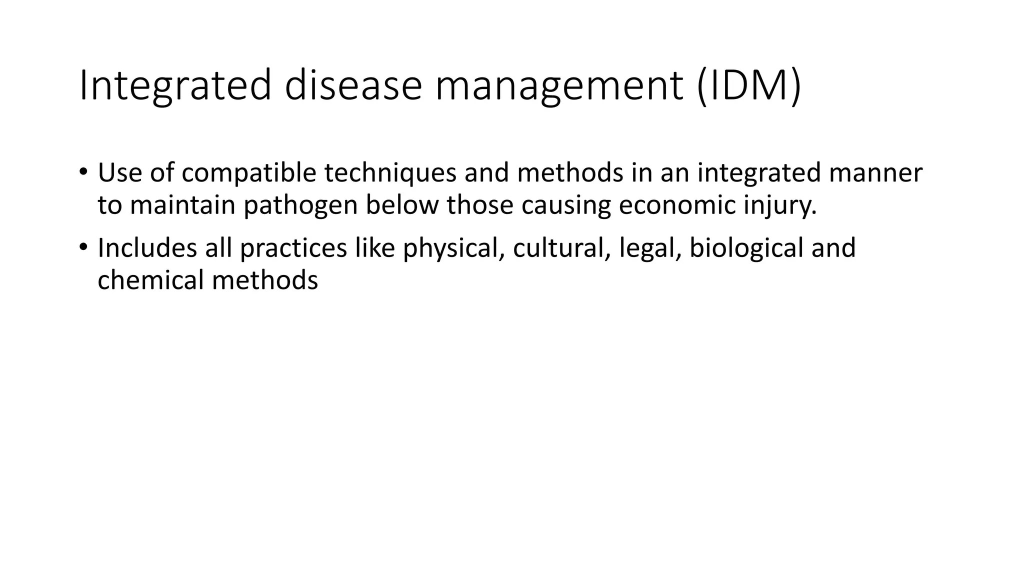 Integrated pest and disease management (ipdm) | PPTX