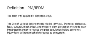 Integrated pest and disease management (ipdm) | PPTX