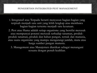 Integrated pest management | PPTX